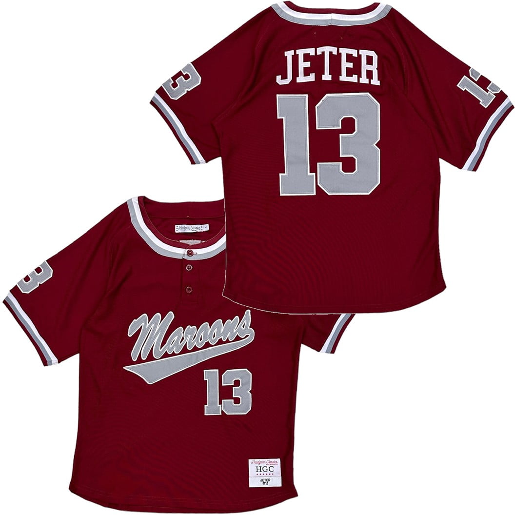 Derek Jeter Men's Headgear Classics Embroidered Maroons High School ...