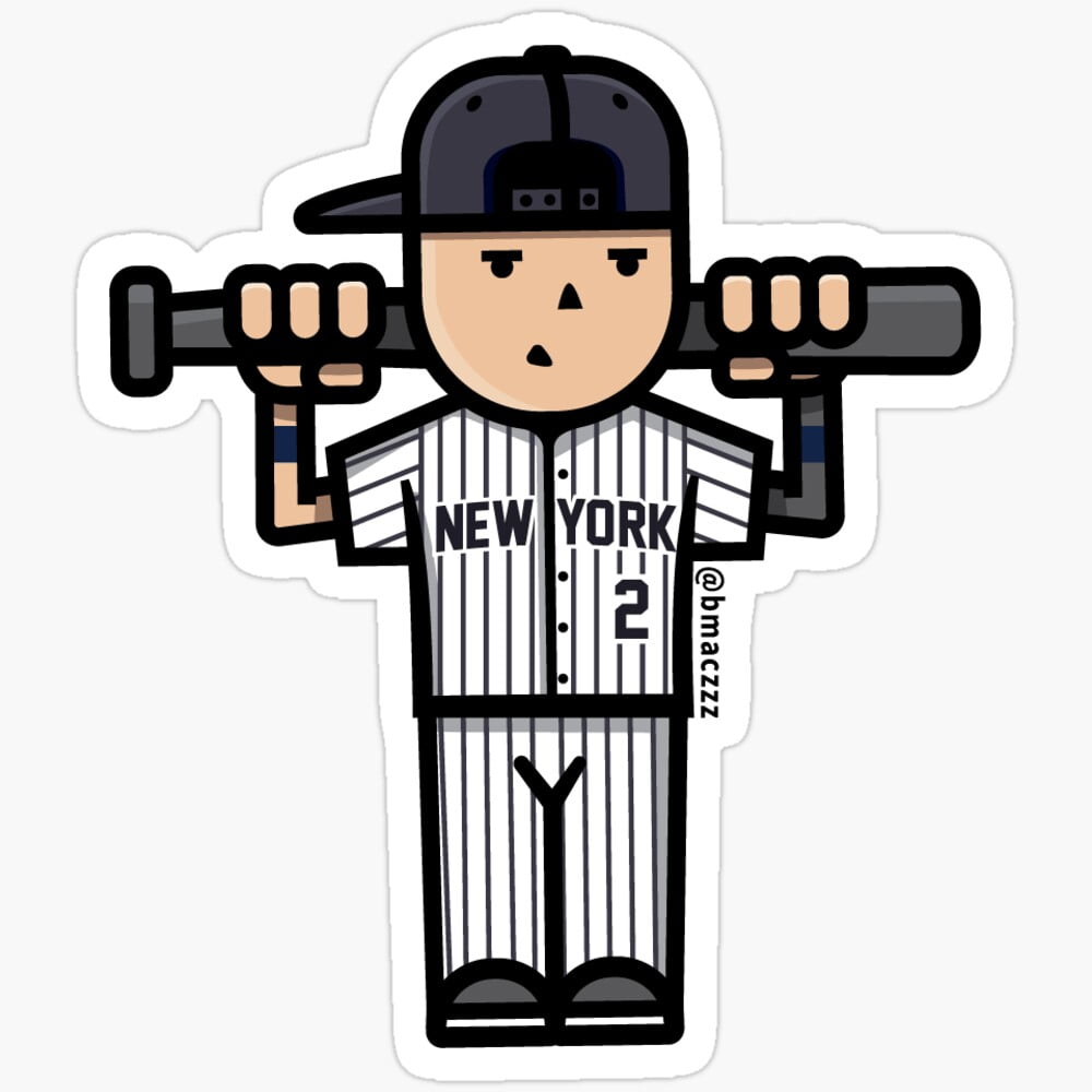 Derek Jeter - New York Yankees-The Captain #2 Sticker Baseball Sticker ...