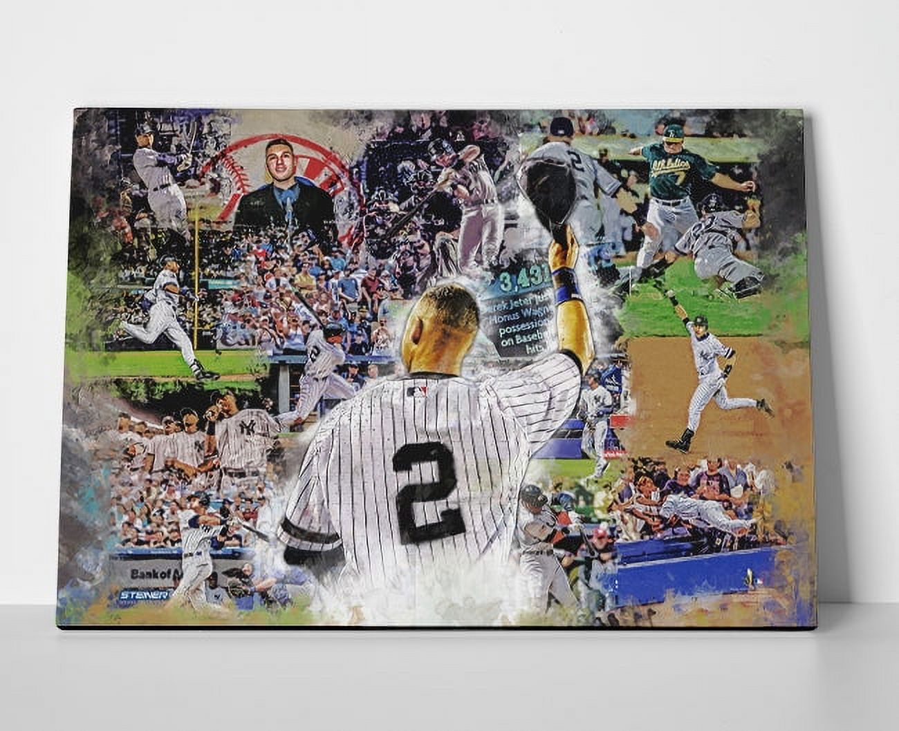Derek Jeter Poster or Wrapped Canvas - Walmart.com