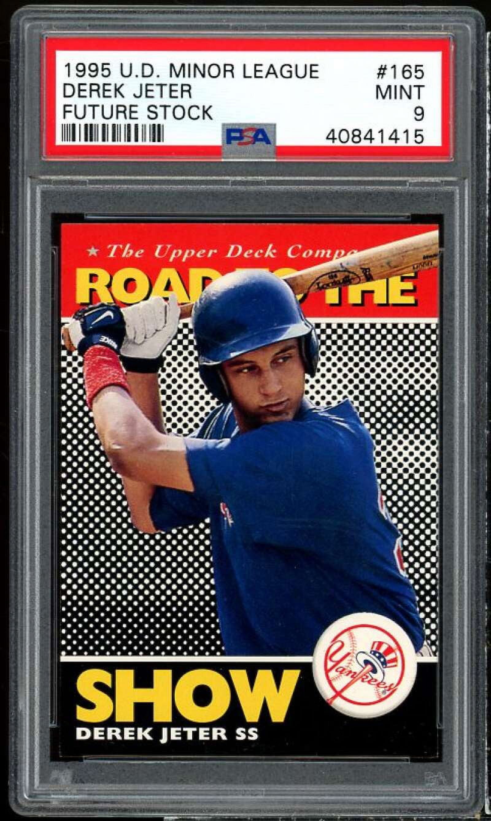 Derek Jeter Rookie Card 1995 U.D. Minor League Future Stock #165 PSA 9 ...