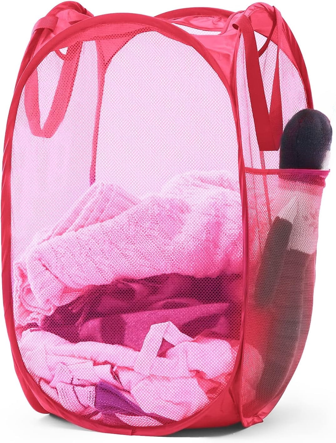 Derest Collapsible Pop Up Laundry Basket, Hamper with Sturdy Handles ...