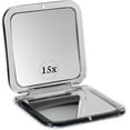 Derest Small Compact 10X/ 15X Magnifying Mirror for Travel - Handheld ...