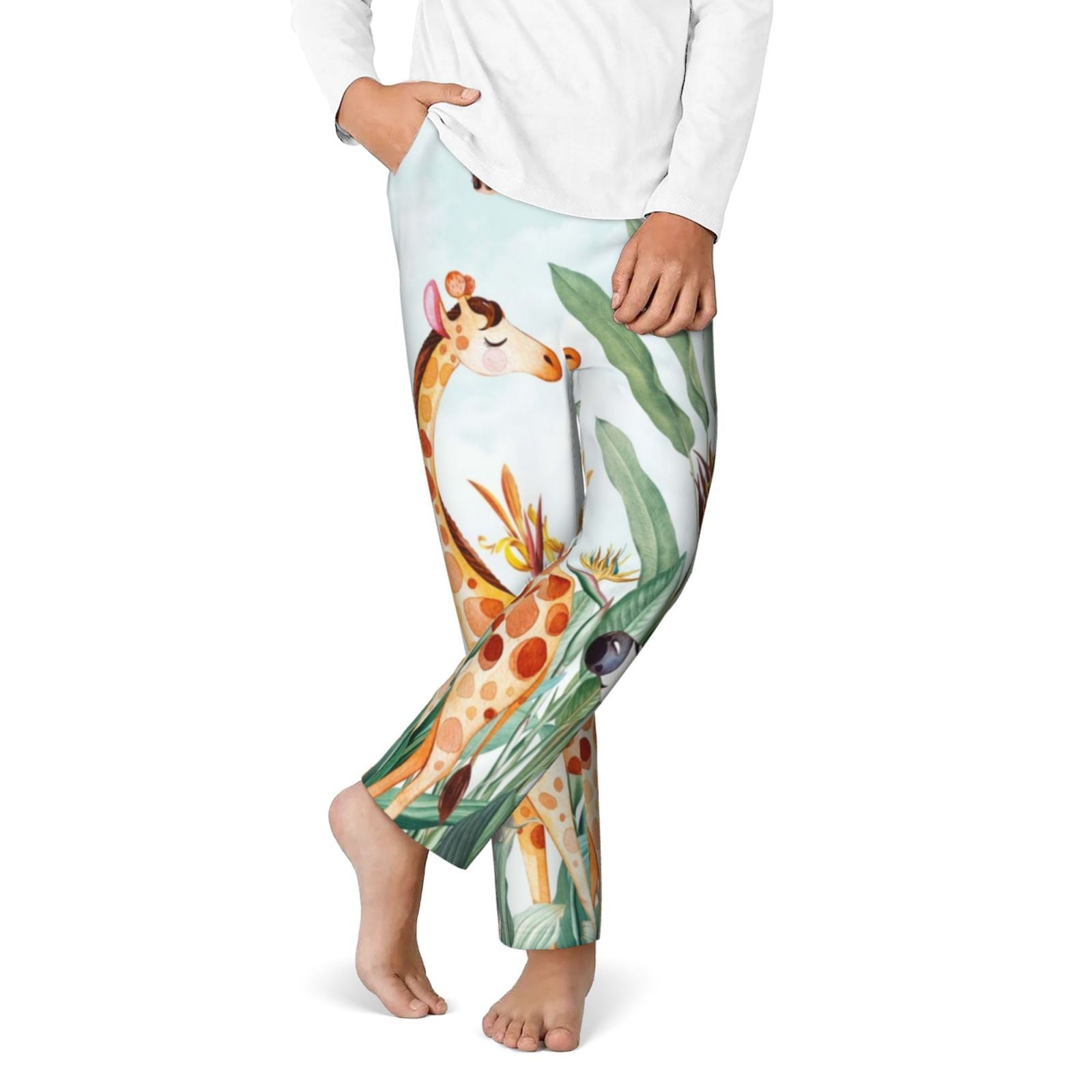 Derioi Animals-1 for Pajama Pants Men Elastic Waistband Sleep Pajama ...