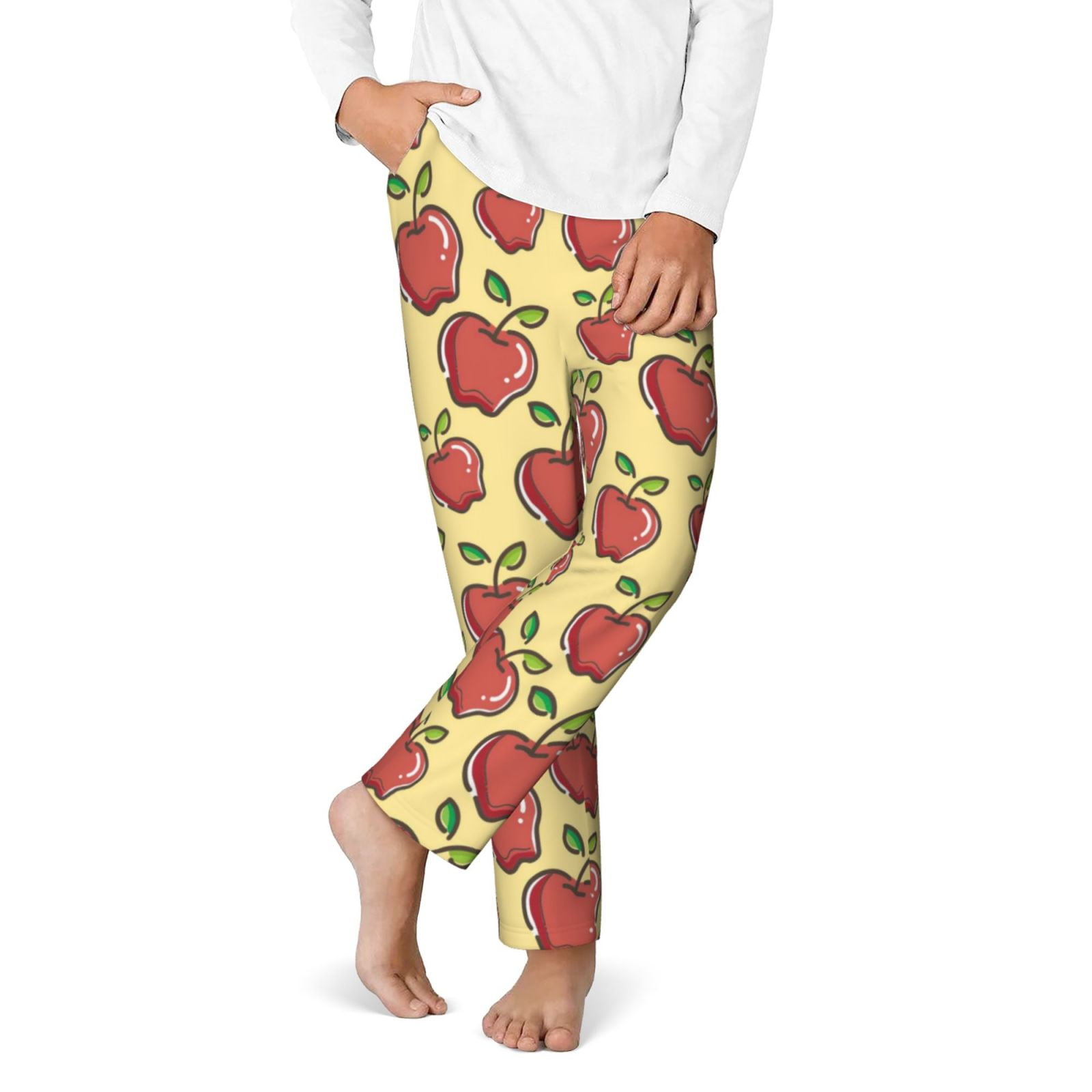 Derioi Apple for Pajama Pants Men Elastic Waistband Sleep Pajama Pant ...