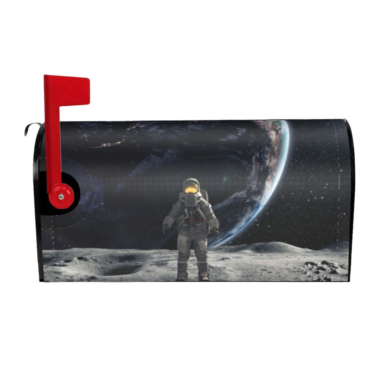 Derioi Astronaut Standing In The Moon for Mailbox Covers Magnetic ...