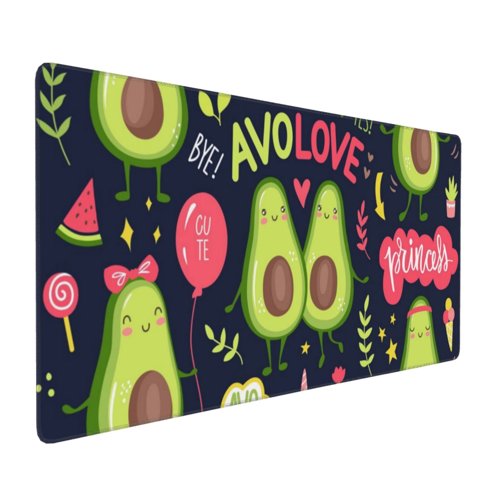 Derioi Avocado Love for Large Non-Slip Gaming Mouse Pad 16"x35.5" for ...