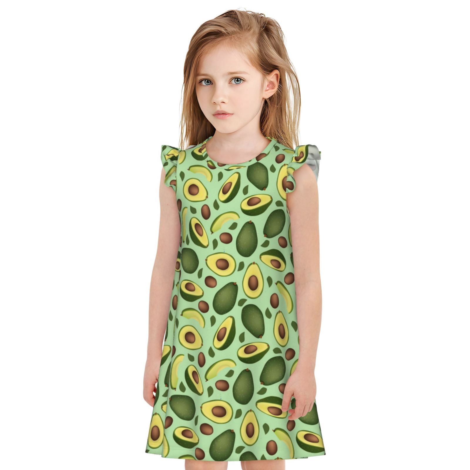 Derioi Avocado With Seeds for Girls Nightgowns Night Dress Sleepwear ...