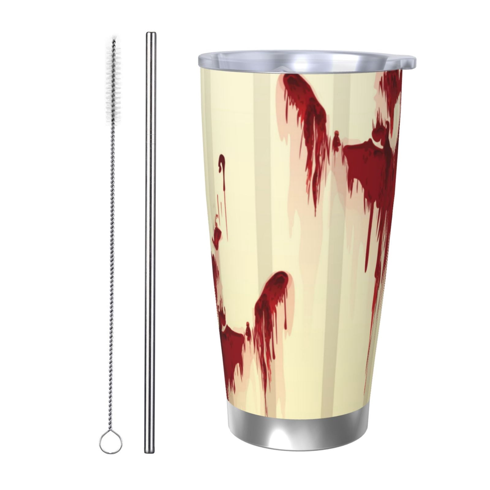 Derioi Bloody Hand1 for 20oz Tumbler with Lid for Hot and Cold ...