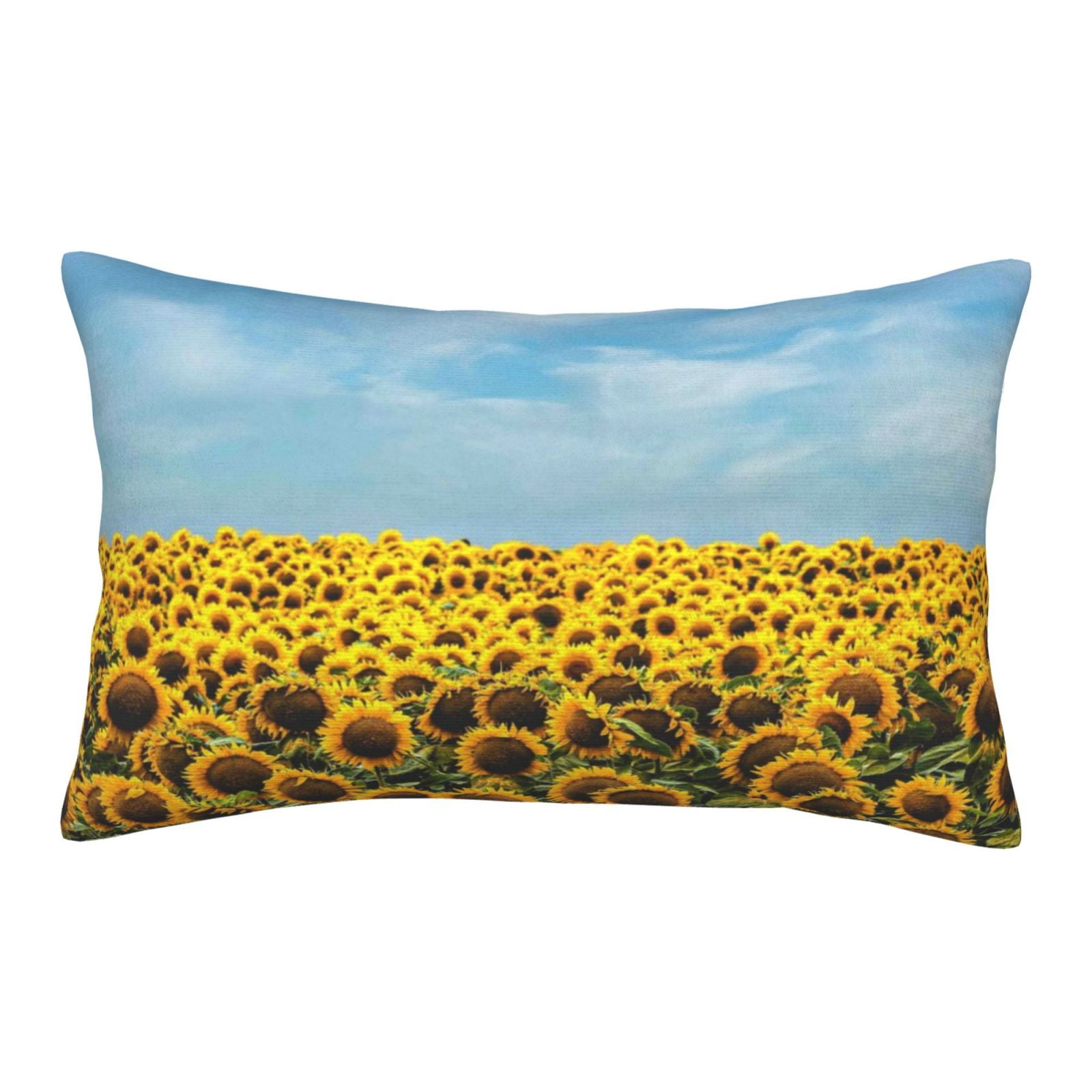 Derioi Blooming Sunflower Field for Double-sided Pillow Cover with ...