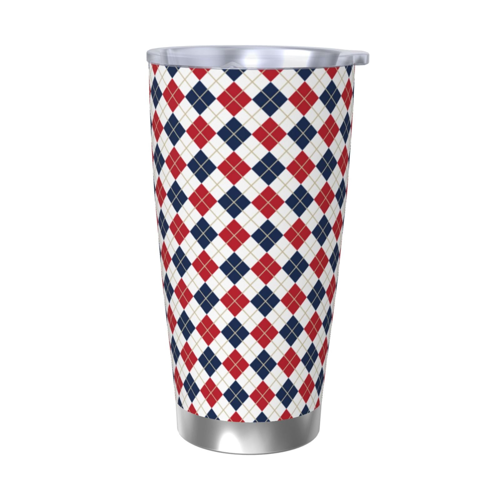 Derioi Blue And Red Diamond for 20oz Tumbler with Lid for Hot and Cold ...