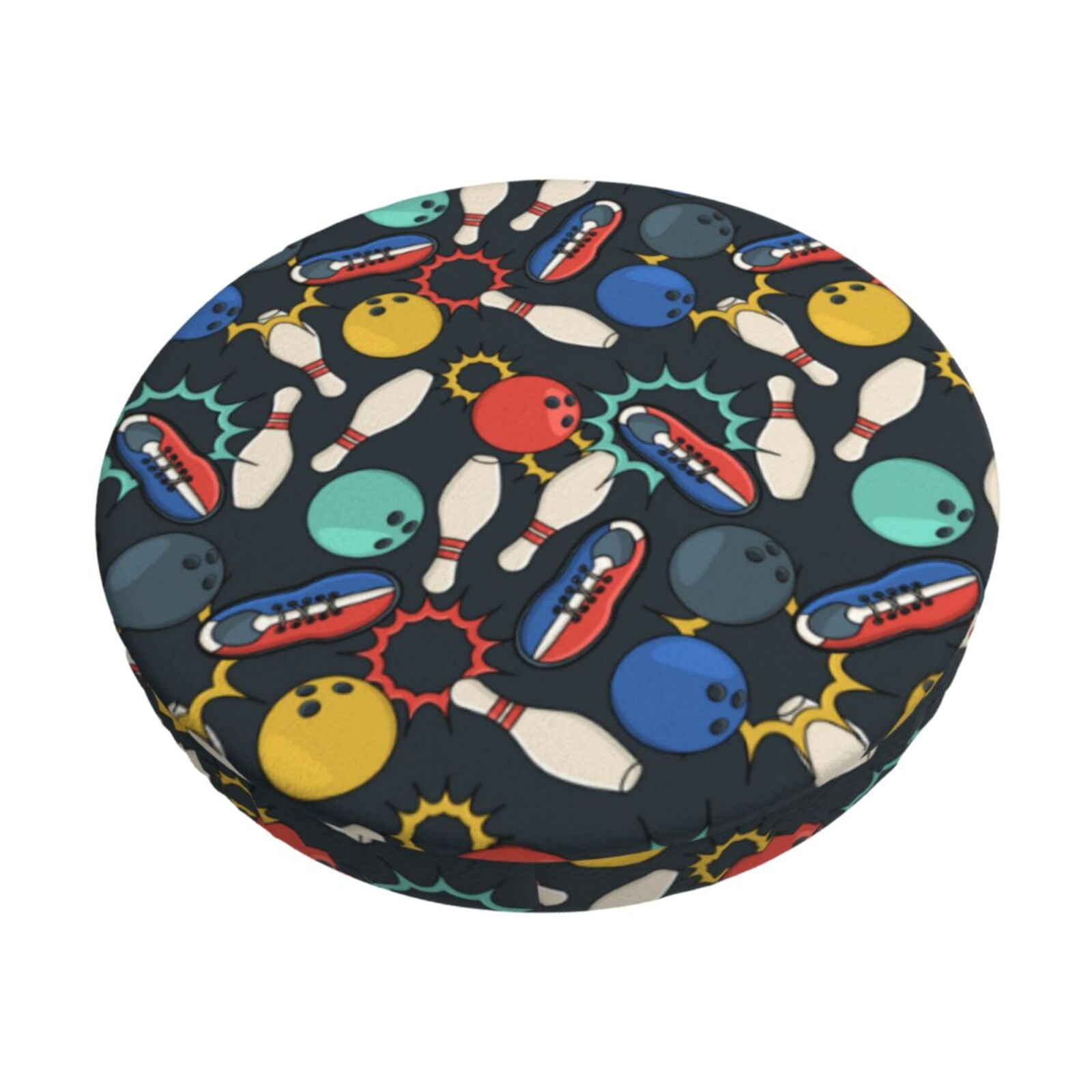 Derioi Bowling Ball for Round Bar Chair Cushion Cover Round Stool Cover ...