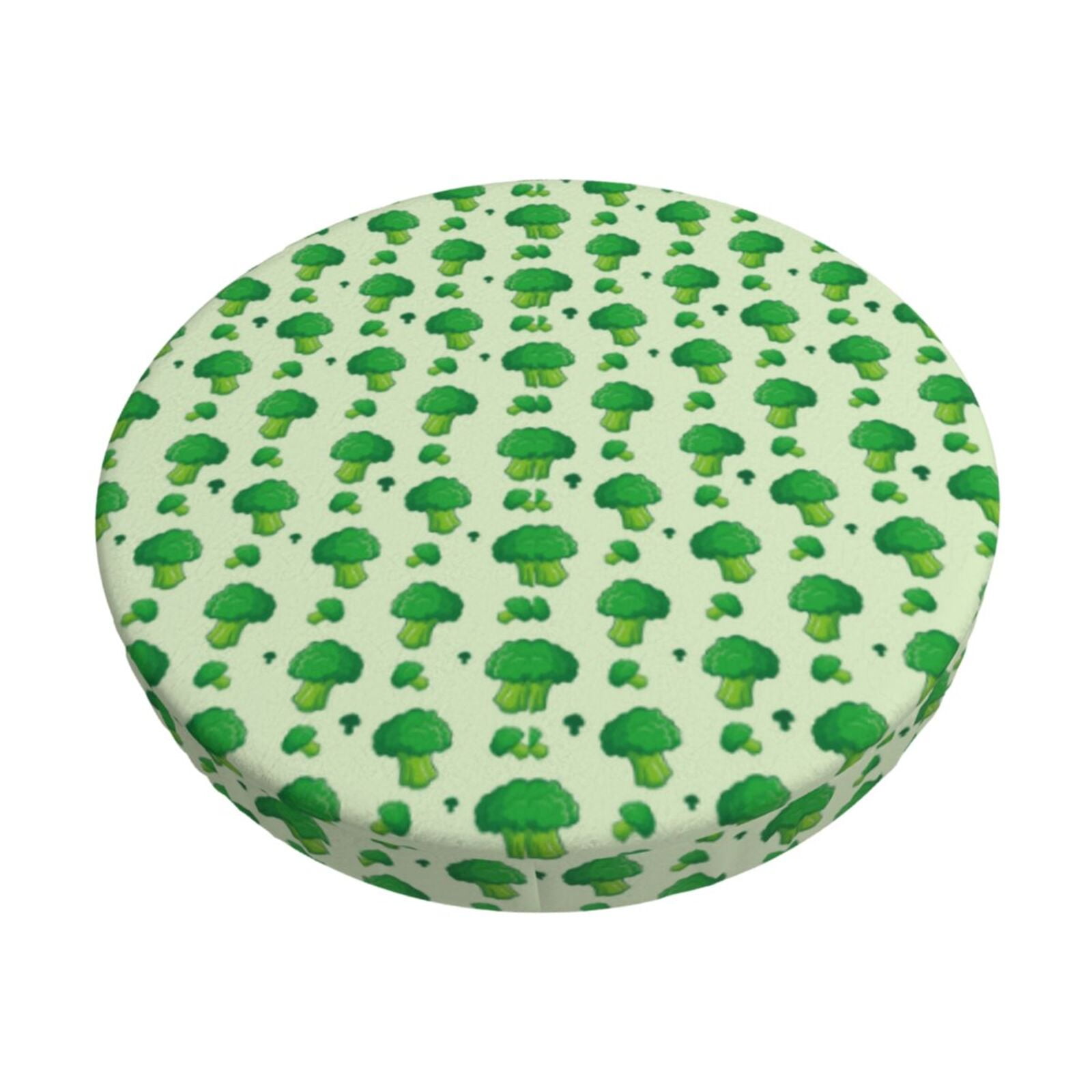 Derioi Broccoli 1 for Round Bar Chair Cushion Cover Round Stool Cover ...