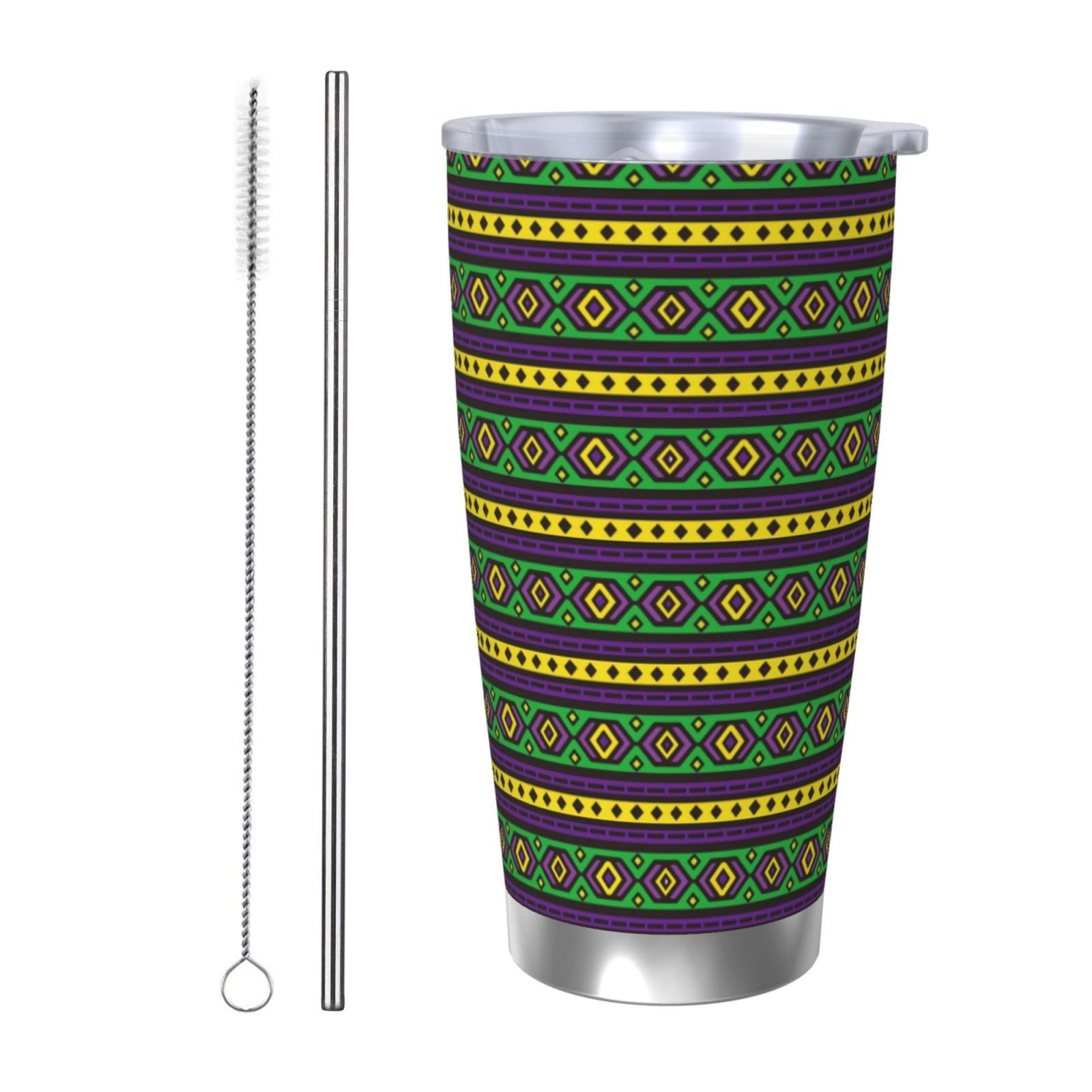 Derioi Carnival Mardi Gras for 20oz Tumbler with Lid for Hot and Cold ...