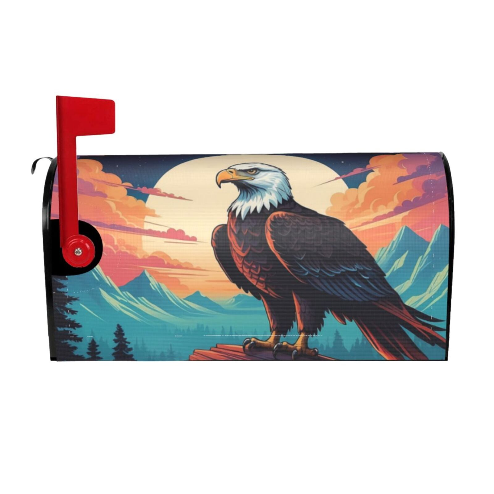 Derioi Cartoon Iceberg Bald Eagle for Mailbox Covers Magnetic ...