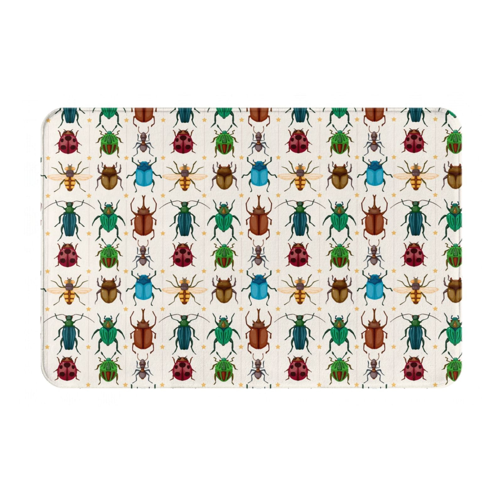 Derioi Cartoon Insects for Front Door Mat Outside Entrance Non-Slip Mat ...