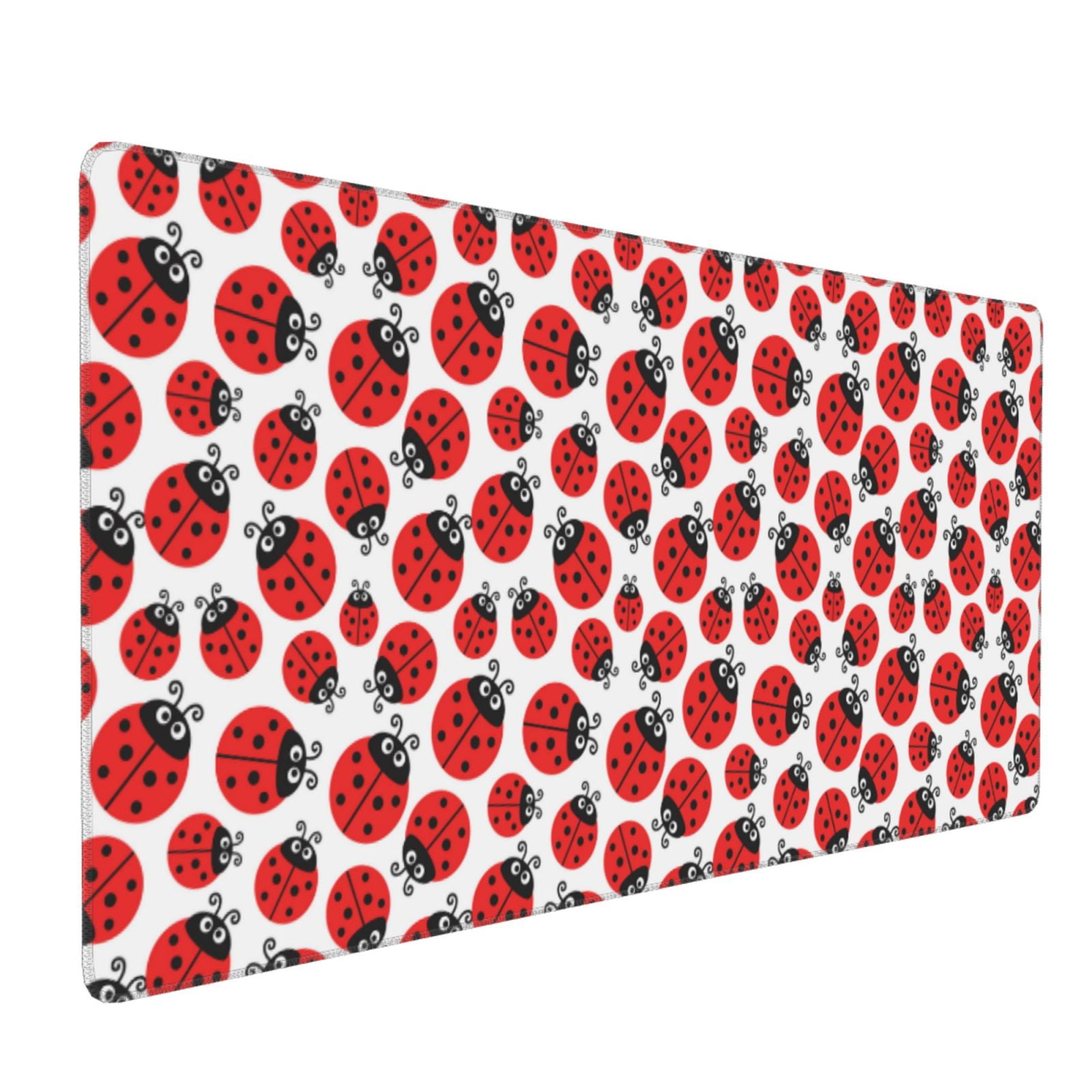 Derioi Cartoon Ladybug for Large Non-Slip Gaming Mouse Pad 16"x35.5 ...