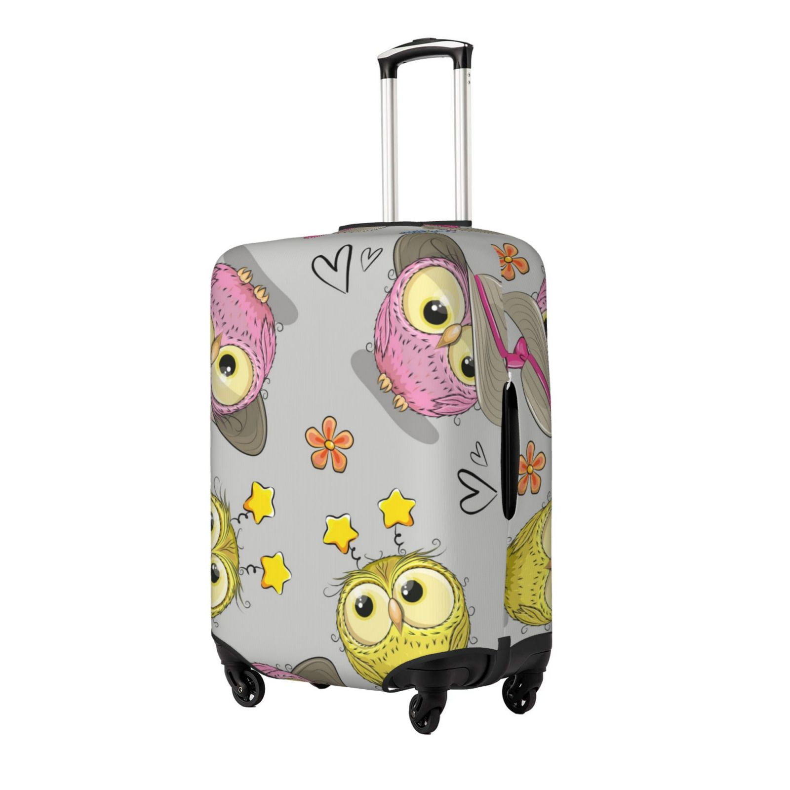 Derioi Cartoon Owls for Suitcase Cover Protector Fit 18-32 Inch Luggage ...