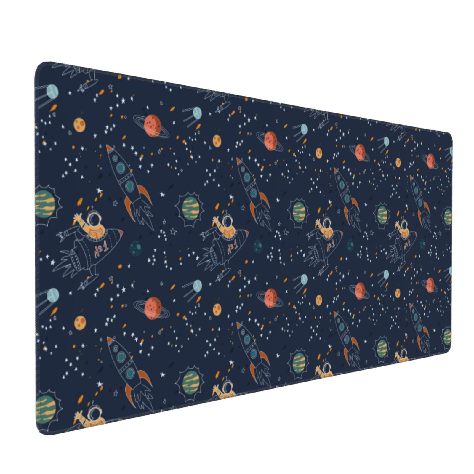 Derioi Cartoon Space Planets for Large Non-Slip Gaming Mouse Pad 16"x35 ...