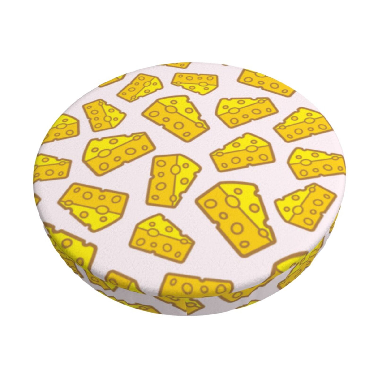Derioi Cheese for Round Bar Chair Cushion Cover Round Stool Cover ...