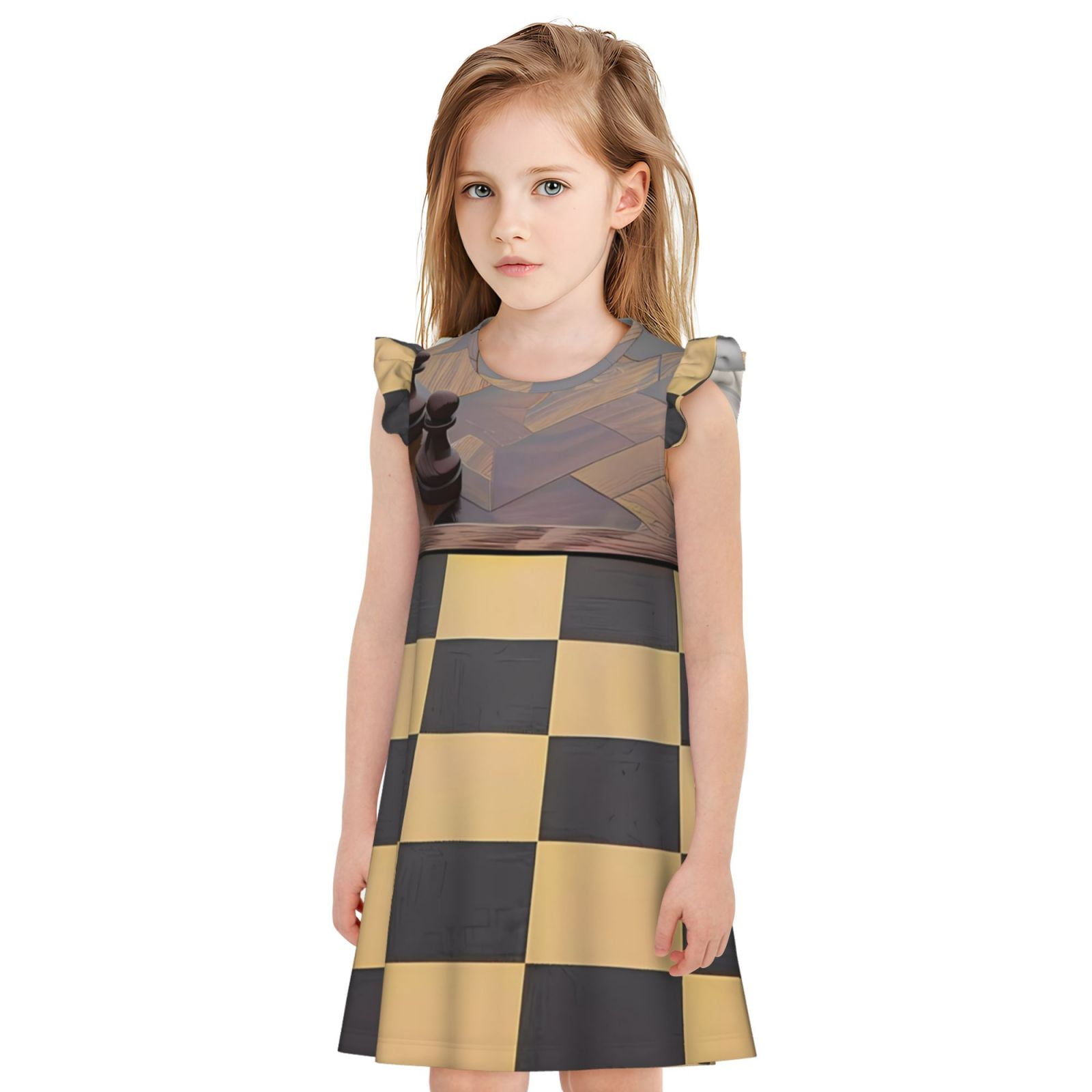 Derioi Chess Board With Pawns for Girls Nightgowns Night Dress ...