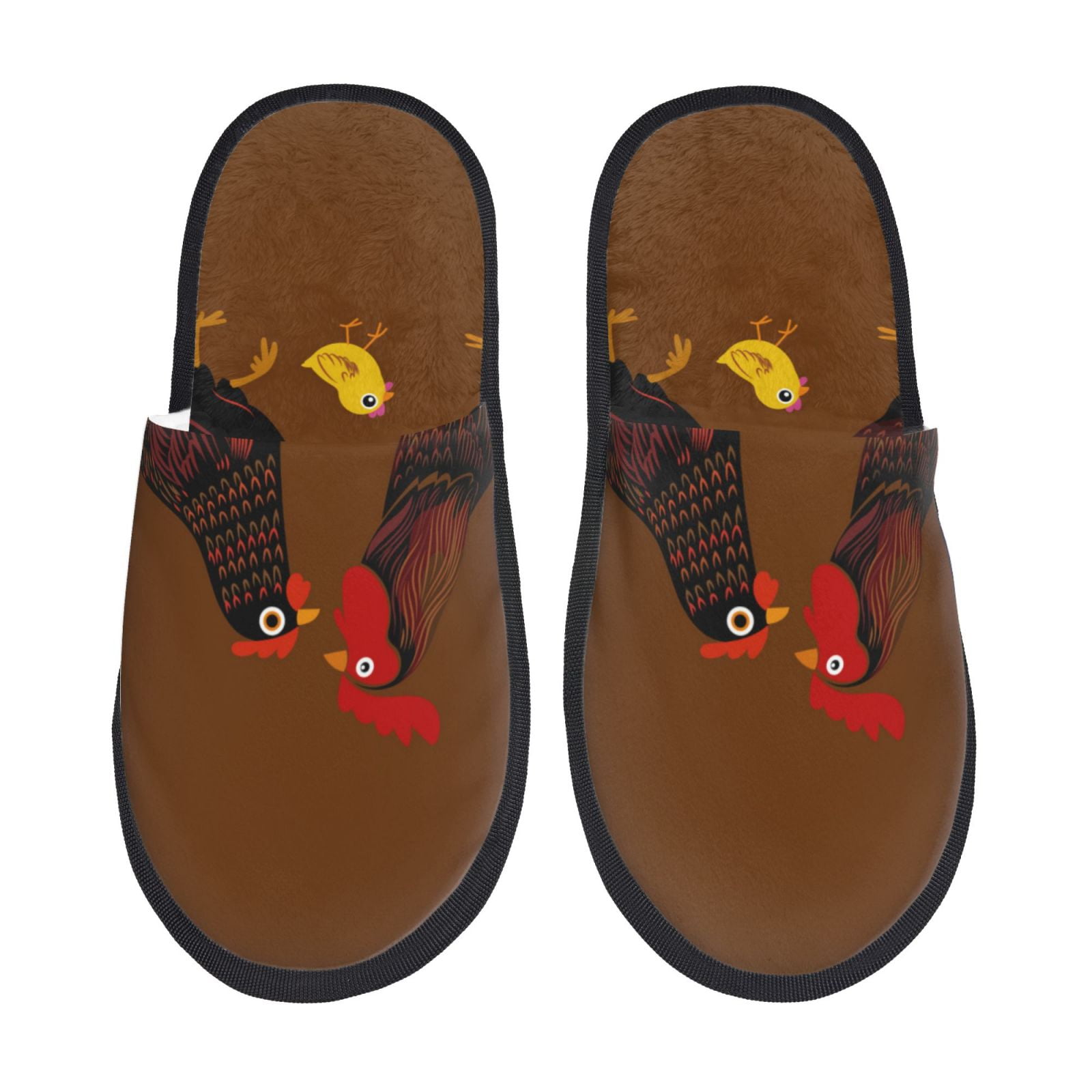 Derioi Chicken Farm Animal for Slippers Indoor Outdoor Anti-Skid Warm ...
