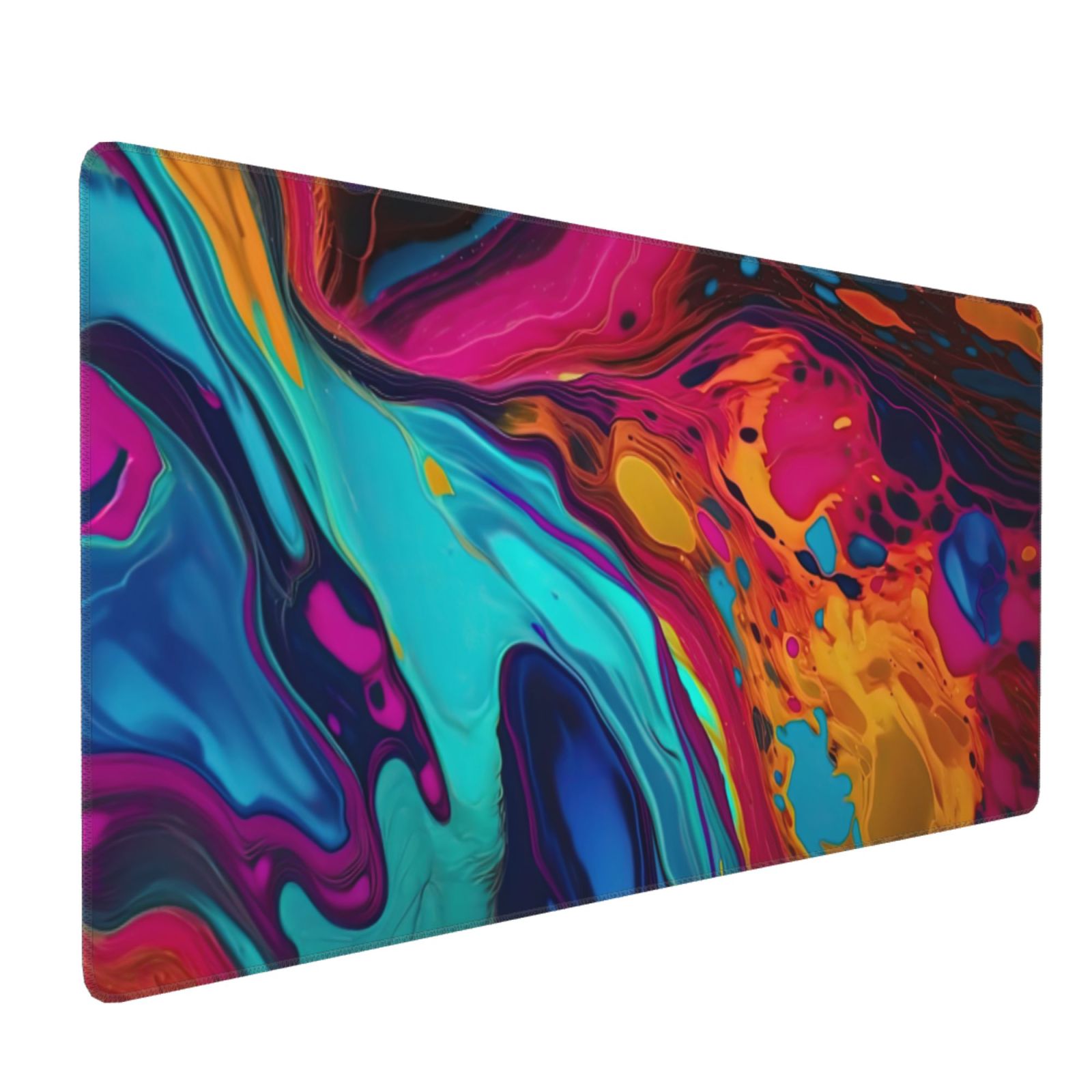 Derioi Colorful Abstract Swirls for Large Non-Slip Gaming Mouse Pad 16 ...