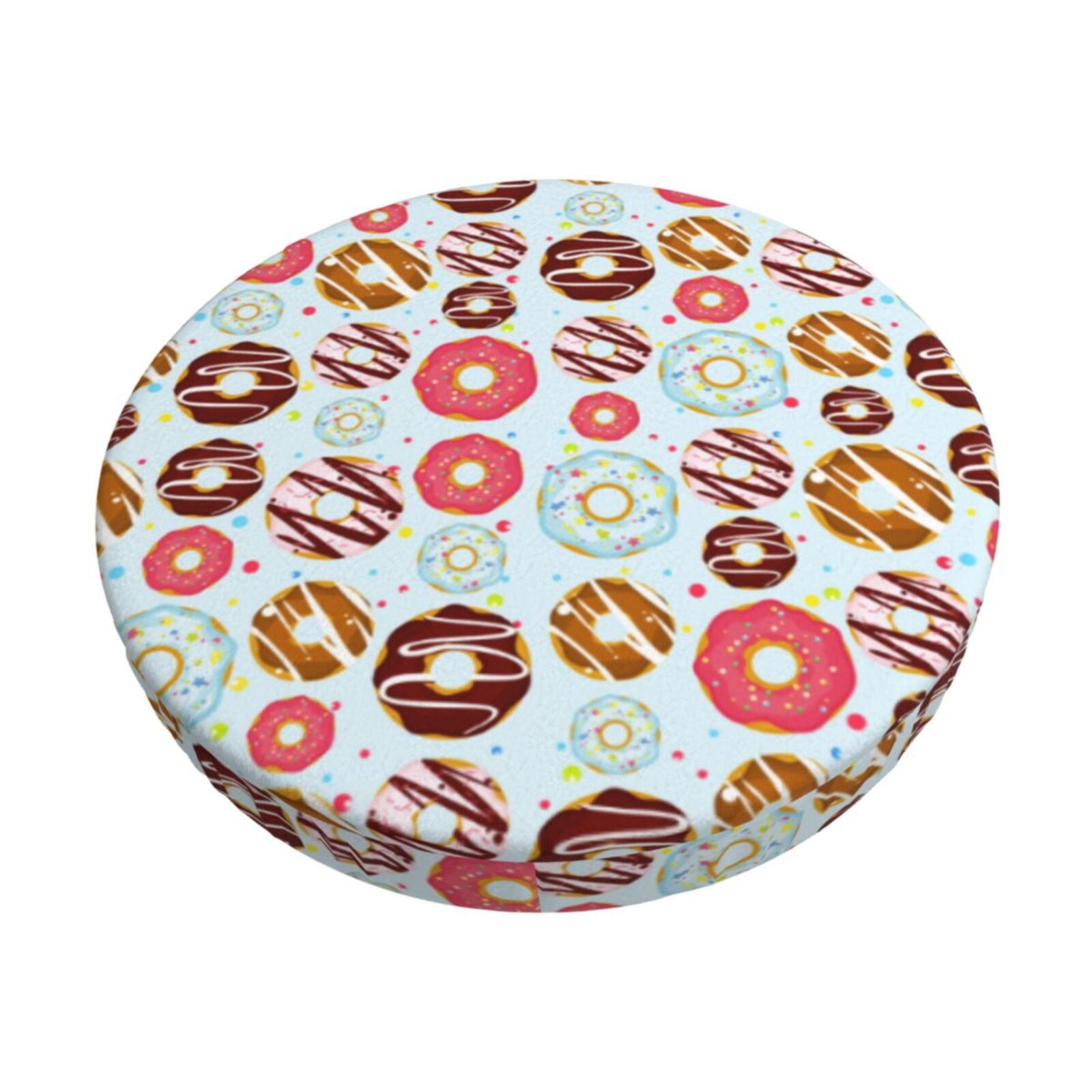 Derioi Colorful Donuts for Round Bar Chair Cushion Cover Round Stool ...