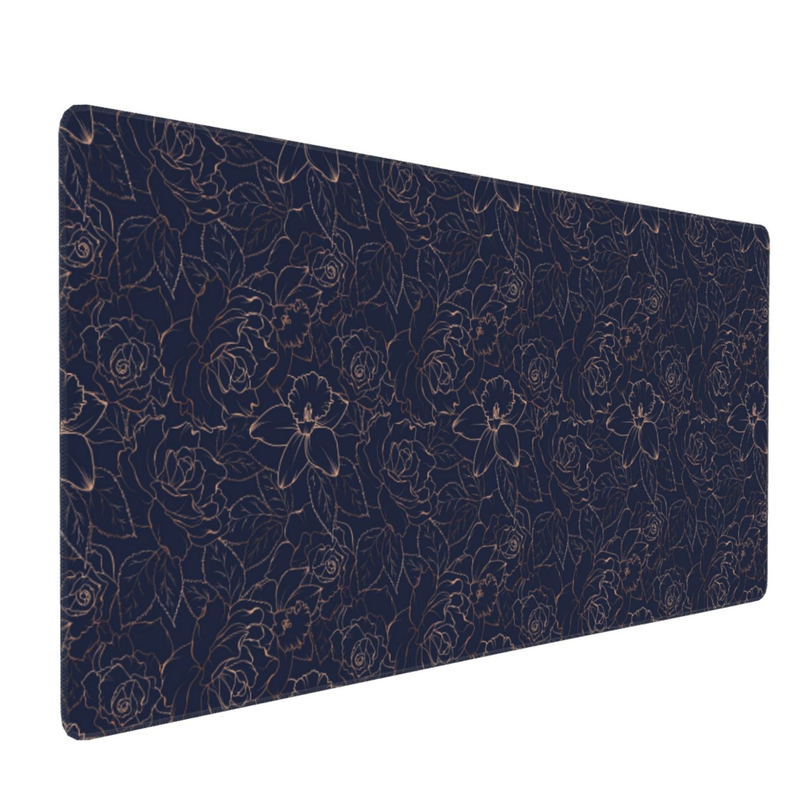 Derioi Copper-Gold Gloss Outline Navy Dark Blue for Large Non-Slip ...