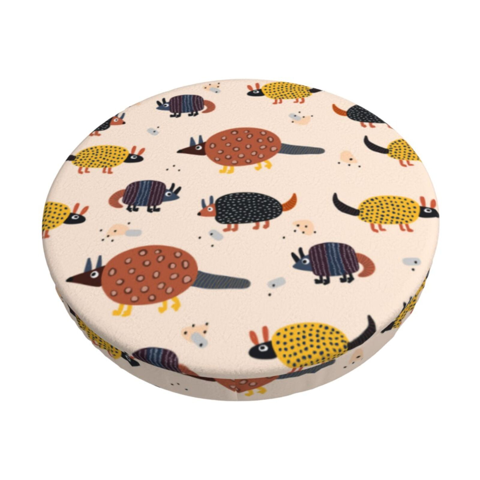 Derioi Cute Armadillo1 for Round Bar Chair Cushion Cover Round Stool ...