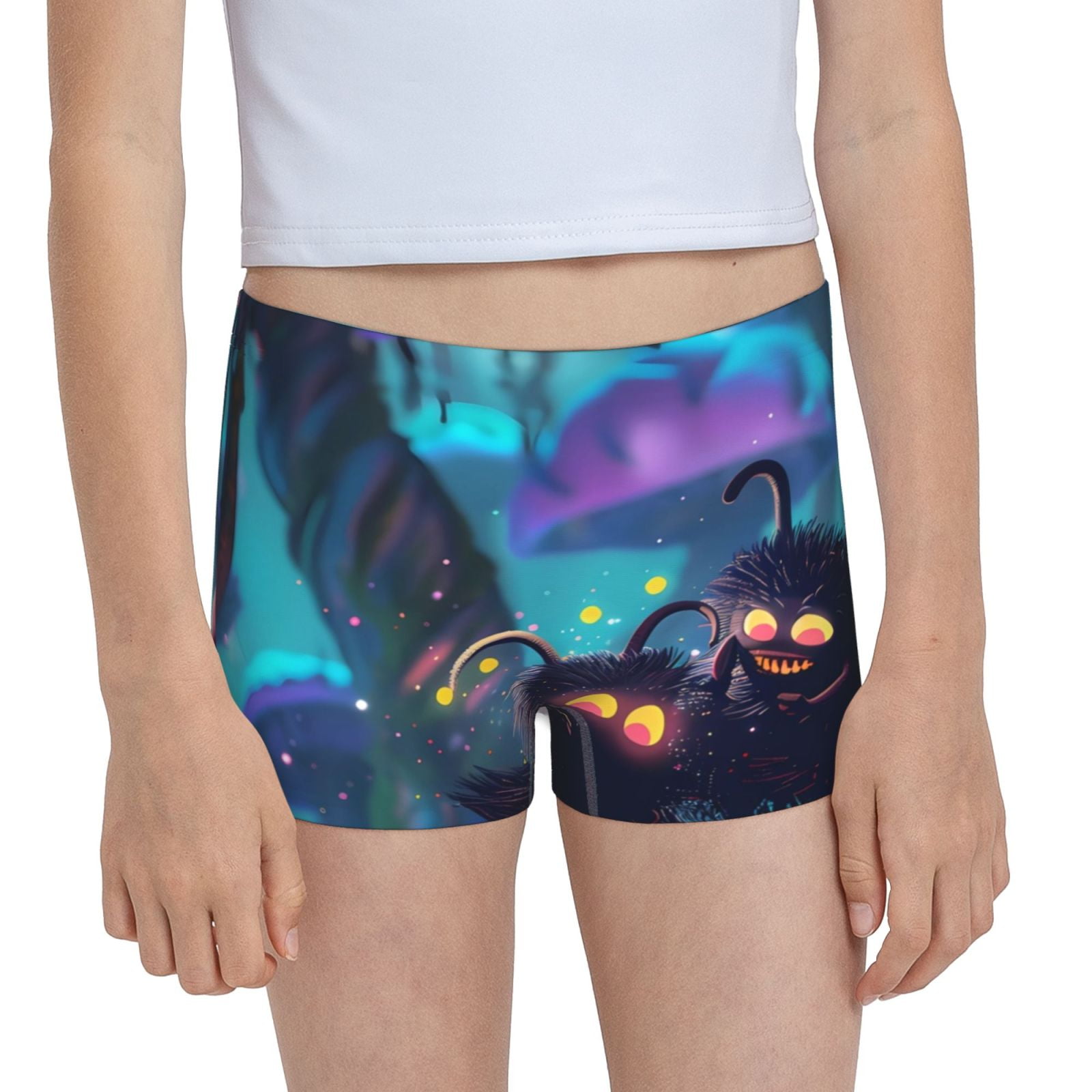 Derioi Cute Fuzzy Fantasy Creatures for Girls' Soft Mid-Rise Boxer ...