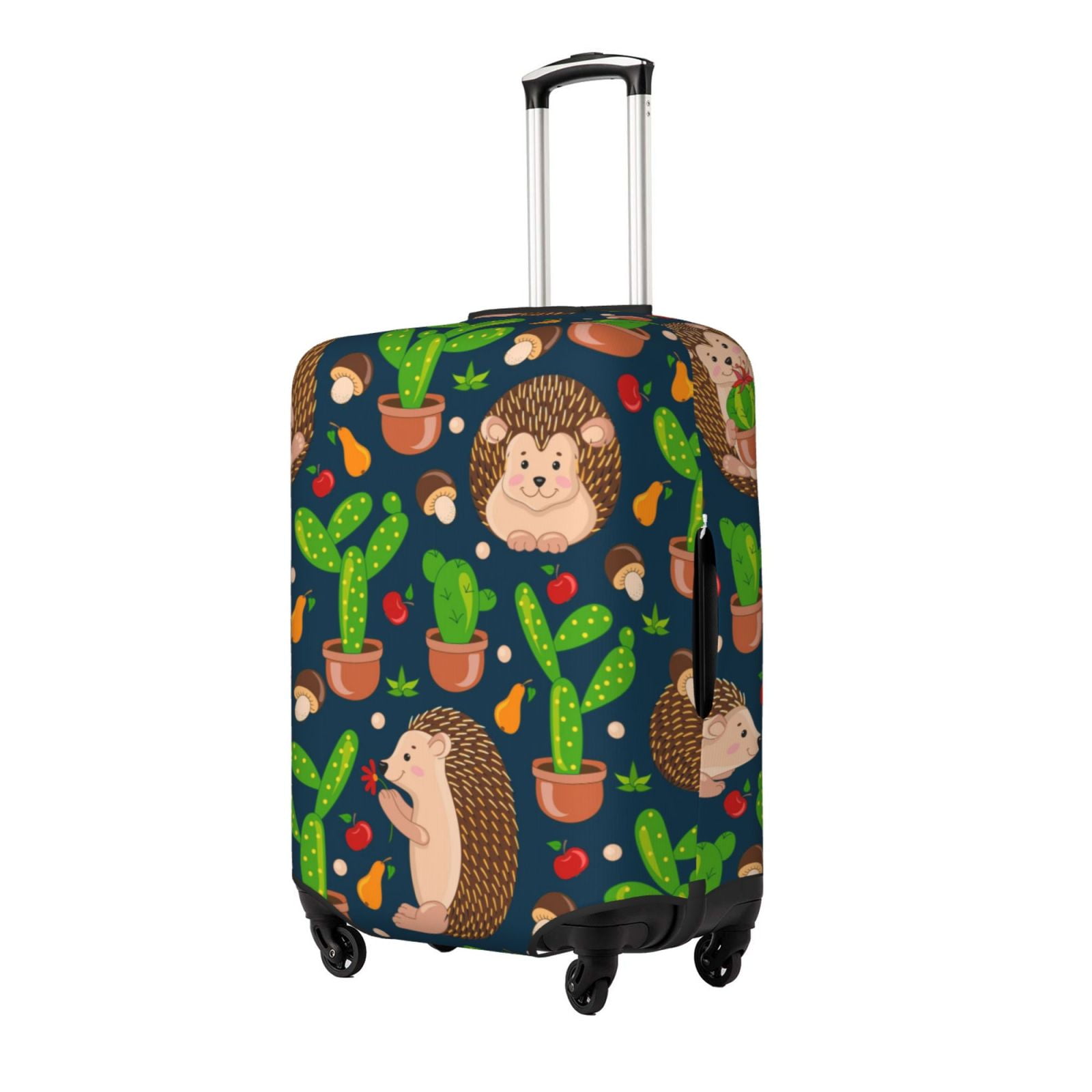 Derioi Cute Hedgehogs Cactus Blue for Suitcase Cover Protector Fit 18 ...