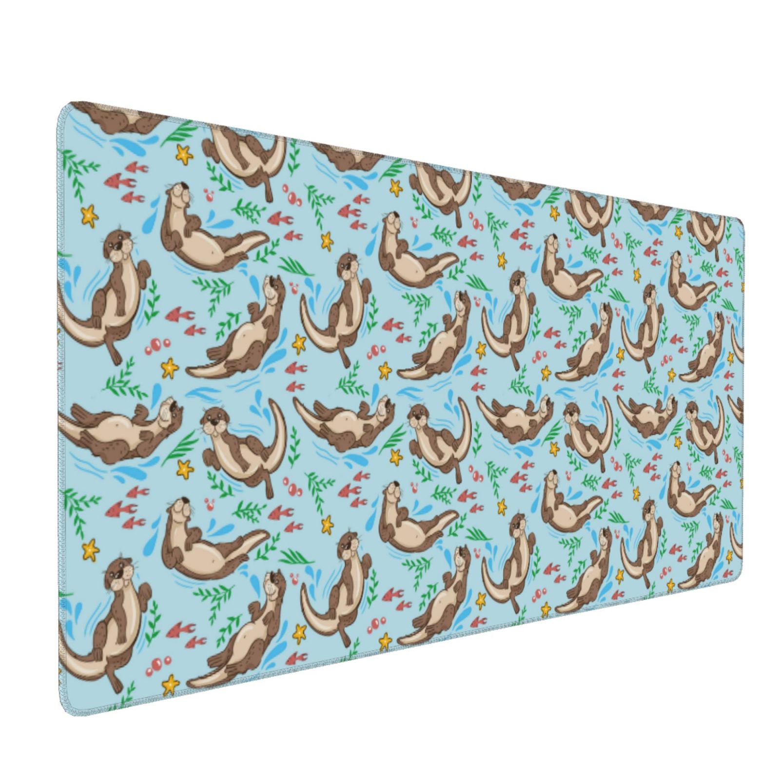 Derioi Cute Otters for Large Non-Slip Gaming Mouse Pad 16"x35.5" for ...