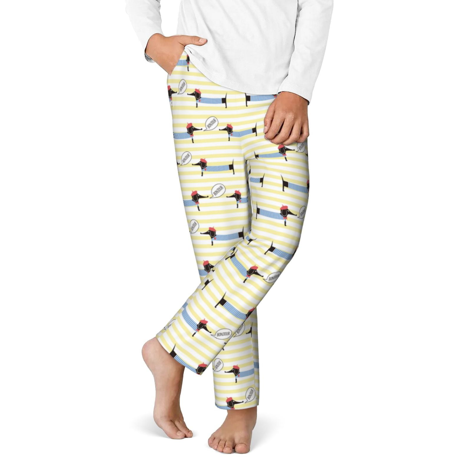 Derioi Dachshund Dog Puppy for Pajama Pants Men Elastic Waistband Sleep ...