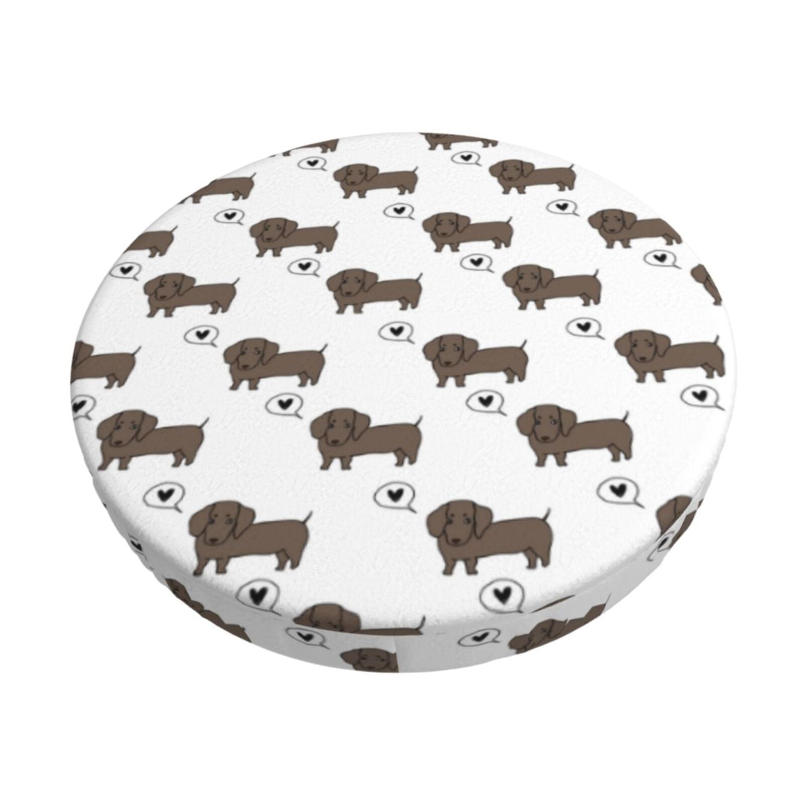 Derioi Dachshund Dog for Round Bar Chair Cushion Cover Round Stool ...