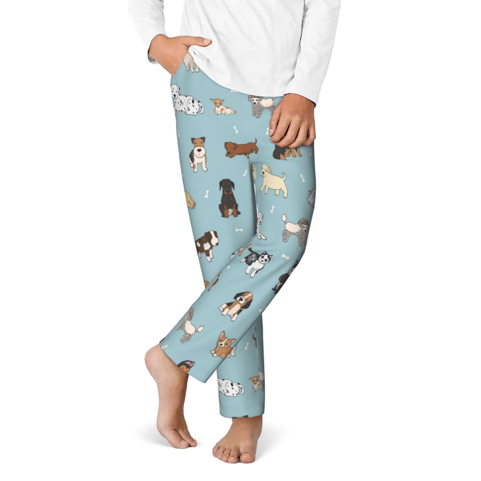 Derioi Dog Pets for Pajama Pants Men Elastic Waistband Sleep Pajama ...