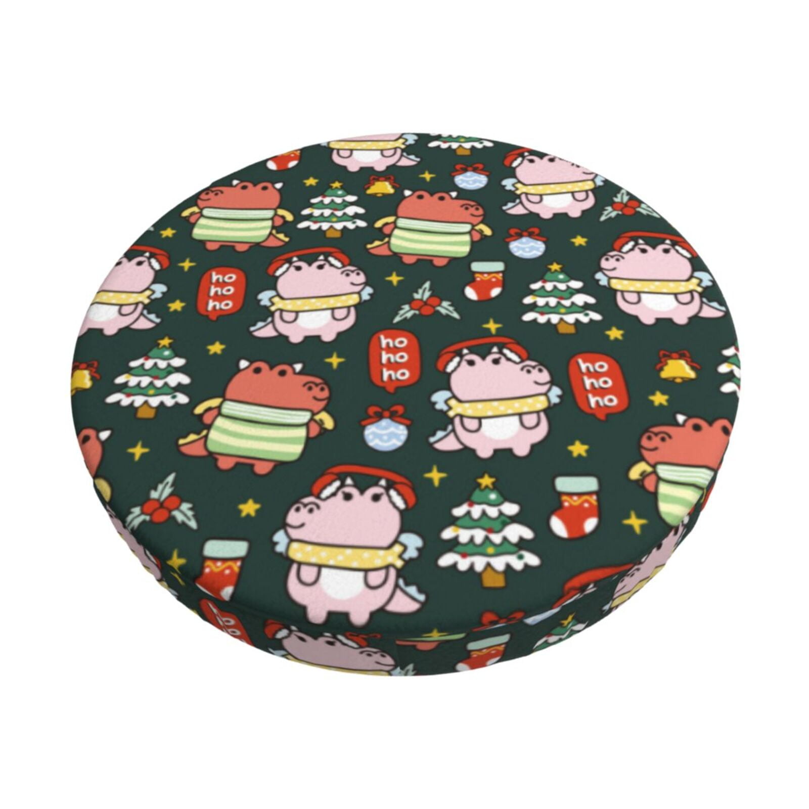 Derioi Dragon With Hohoho for Round Bar Chair Cushion Cover Round Stool ...