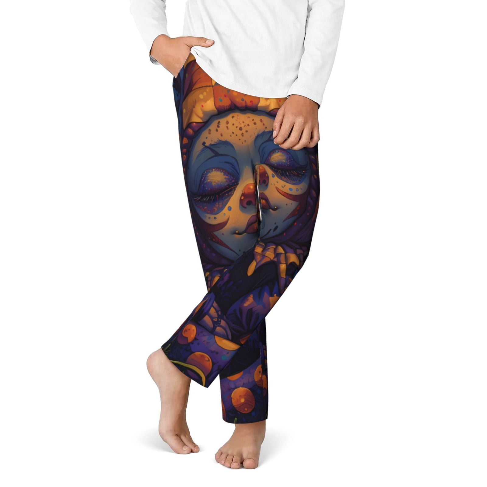 Derioi Dreamy Jester Under Stars for Pajama Pants Men Elastic Waistband ...