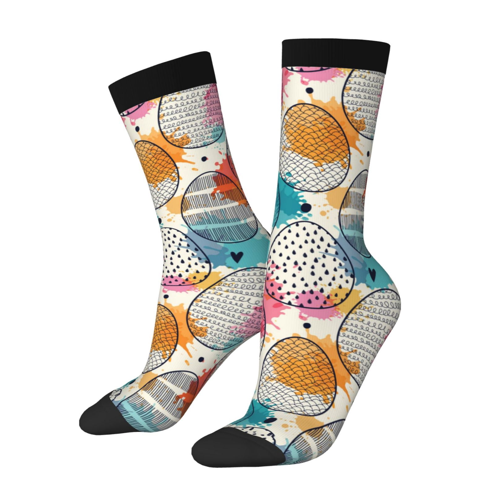 Derioi Easter Egg Printed Middle Tube Socks for Adults for Women Gifts ...