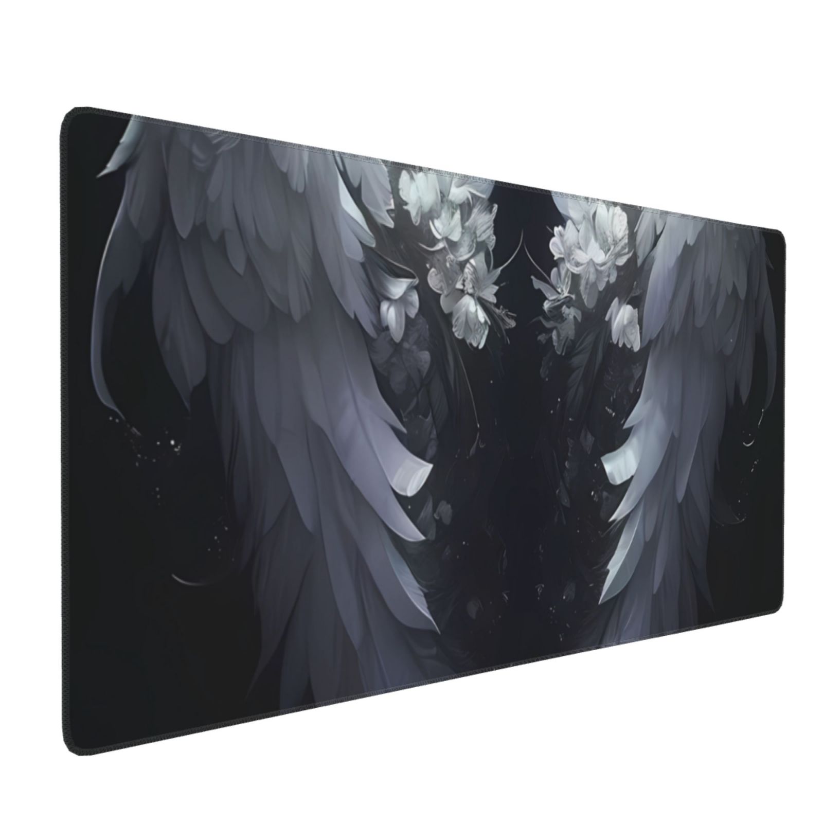 Derioi Elegant Feathered Floral Wings for Large Non-Slip Gaming Mouse ...