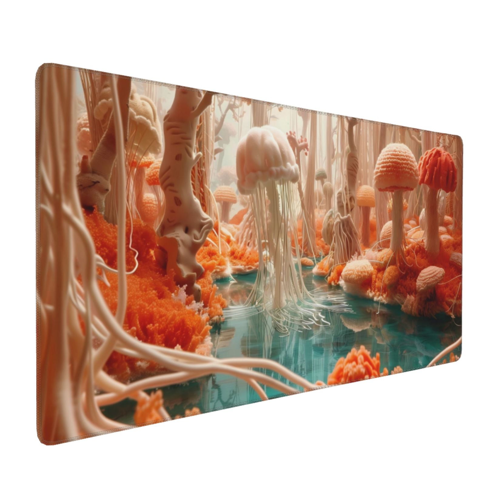 Derioi Fantasy Underwater Jellyfish for Large Non-Slip Gaming Mouse Pad ...