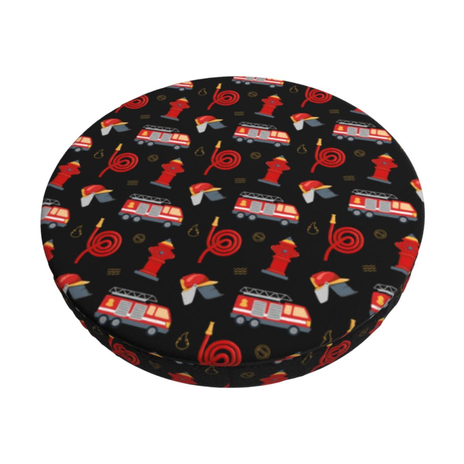 Derioi Fire Fighting for Round Bar Chair Cushion Cover Round Stool ...