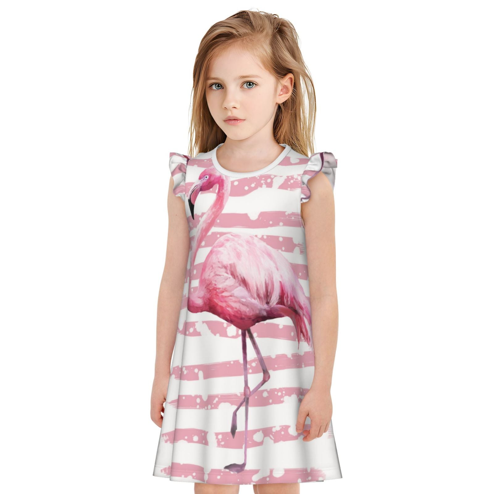 Derioi Flamingo for Girls Nightgowns Night Dress Sleepwear Pajamas for ...
