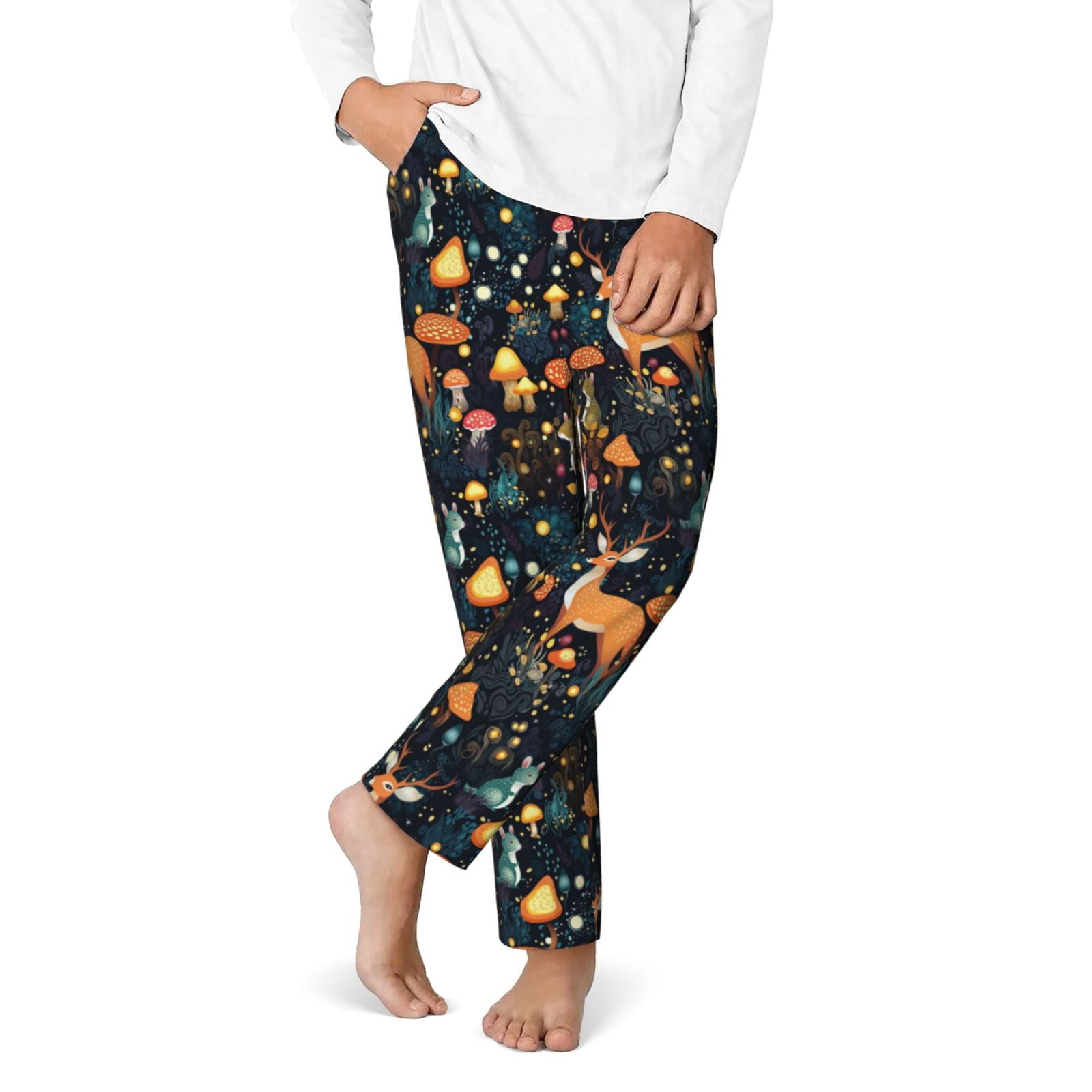 Derioi Forest Elf for Pajama Pants Men Elastic Waistband Sleep Pajama ...