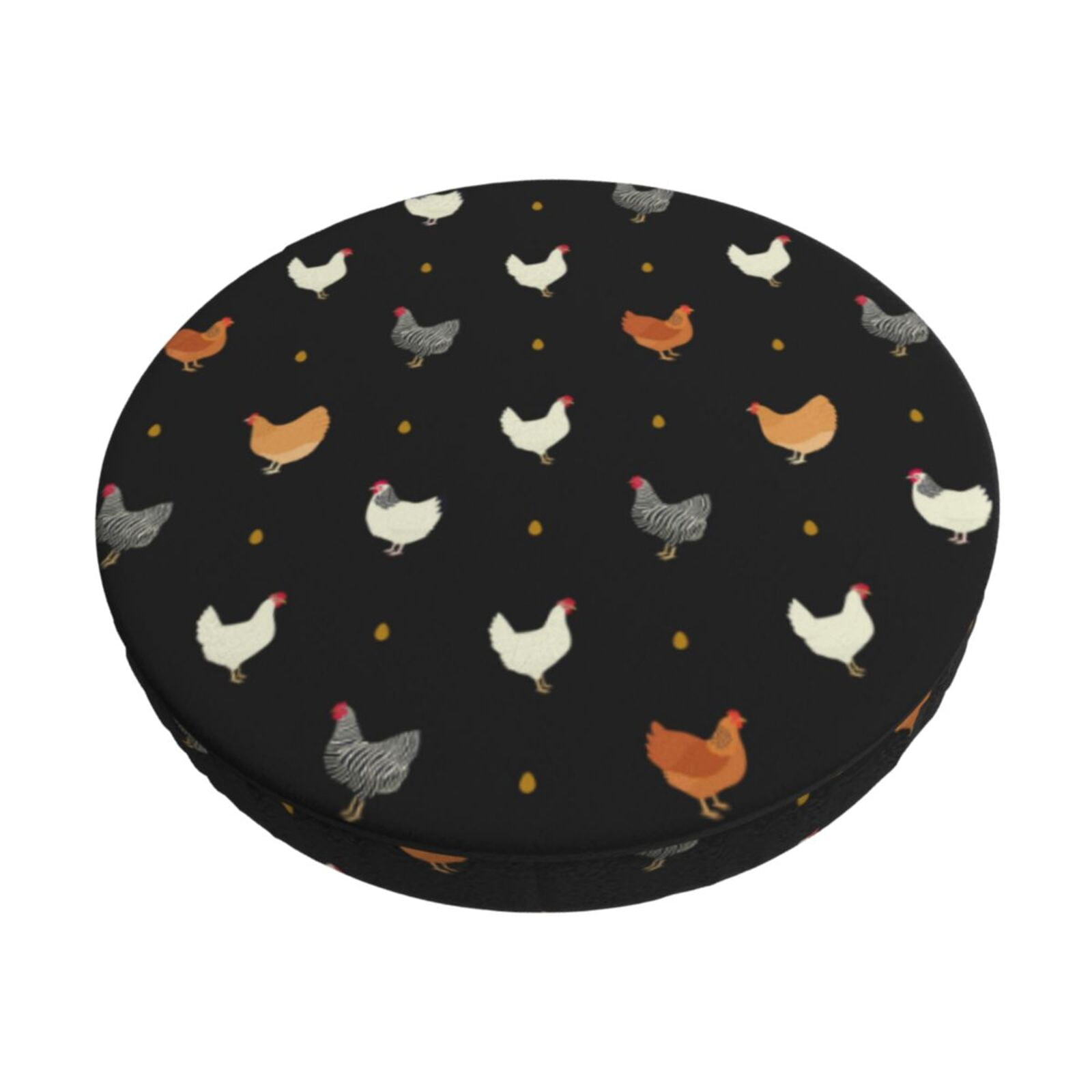 Derioi Funny Chicken for Round Bar Chair Cushion Cover Round Stool ...