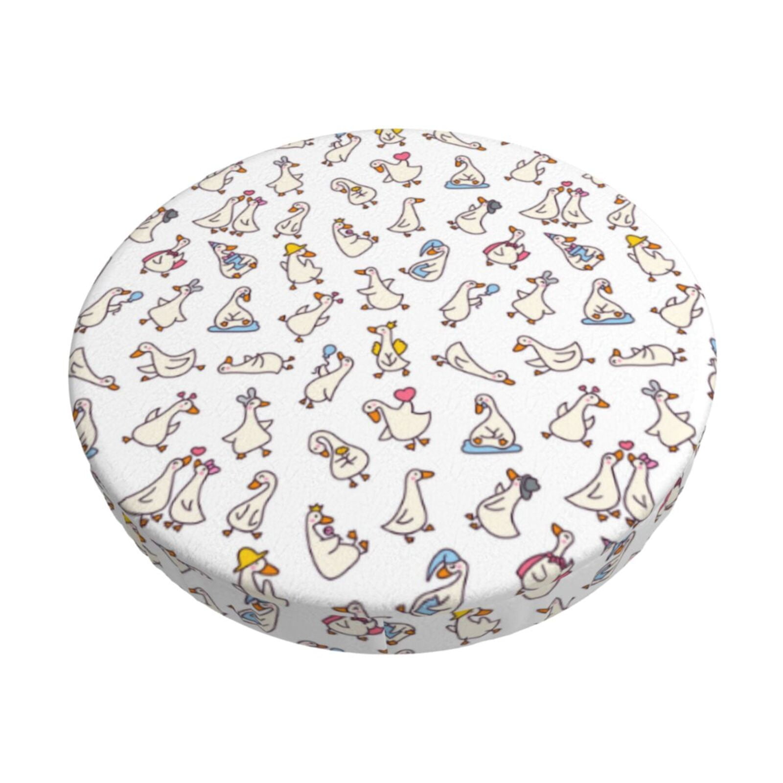Derioi Funny goose birds for Round Bar Chair Cushion Cover Round Stool ...