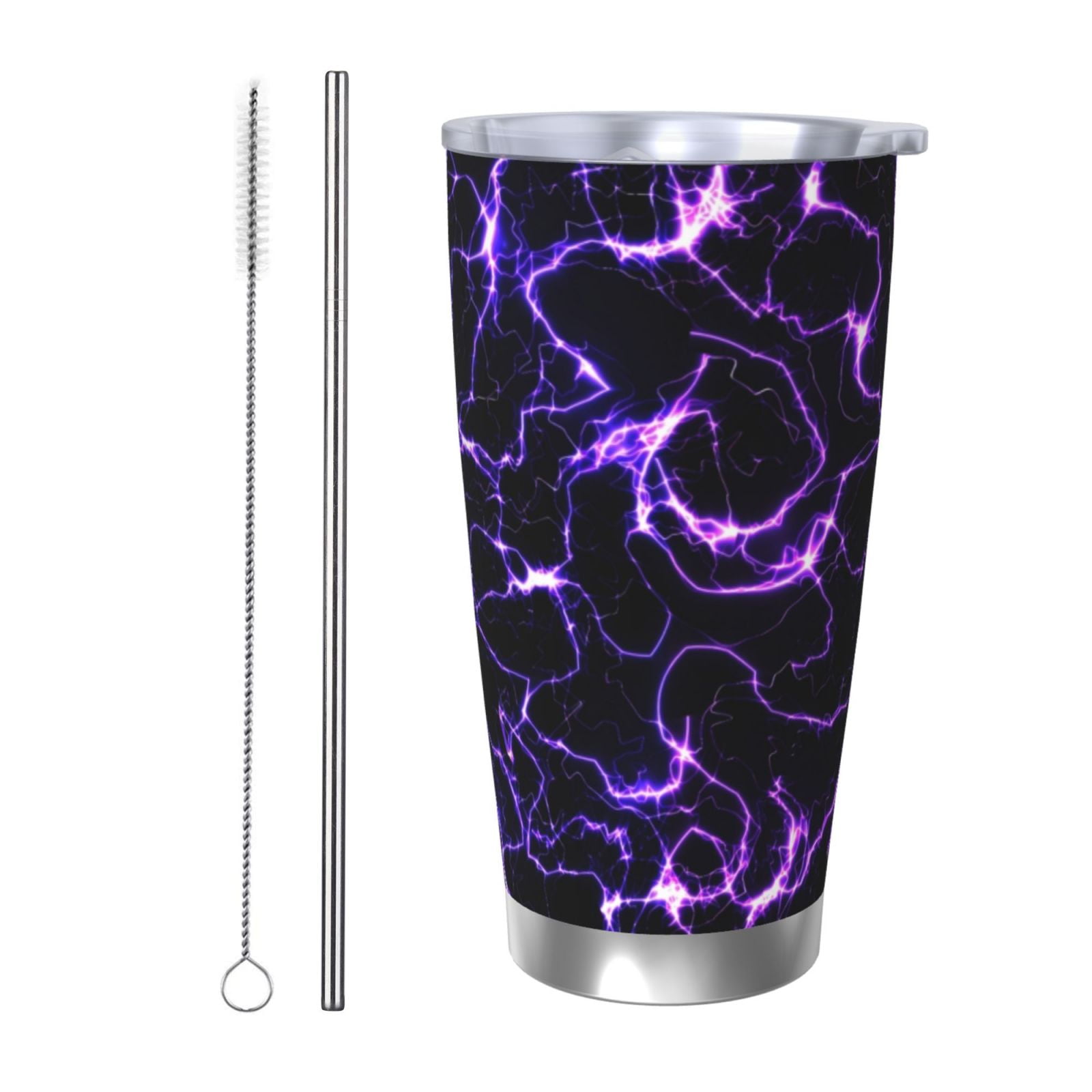 Derioi Galaxy Lightning for 20oz Tumbler with Lid for Hot and Cold ...