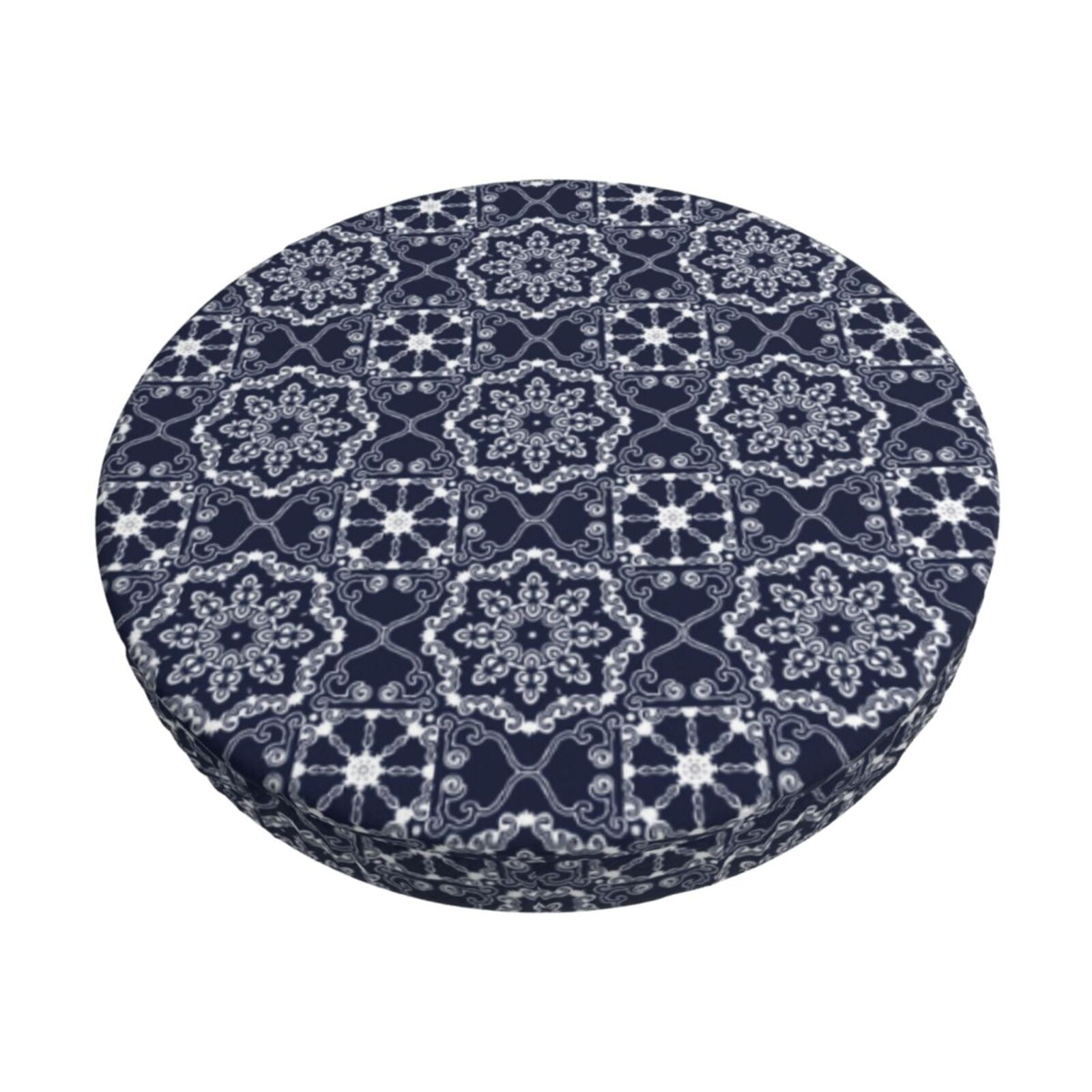 Derioi Geometry Flower for Round Bar Chair Cushion Cover Round Stool ...
