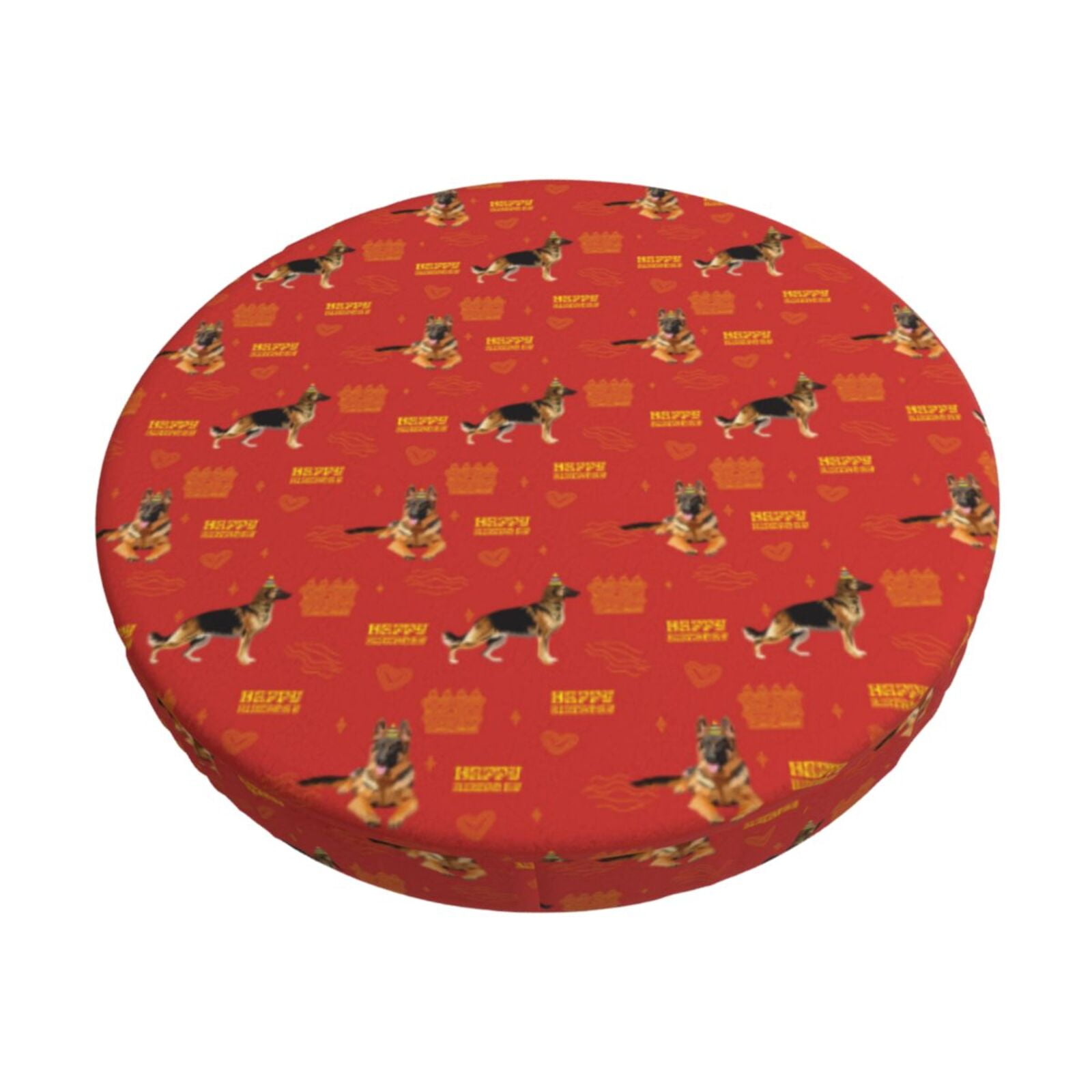 Derioi German Shepherd Dog for Round Bar Chair Cushion Cover Round ...