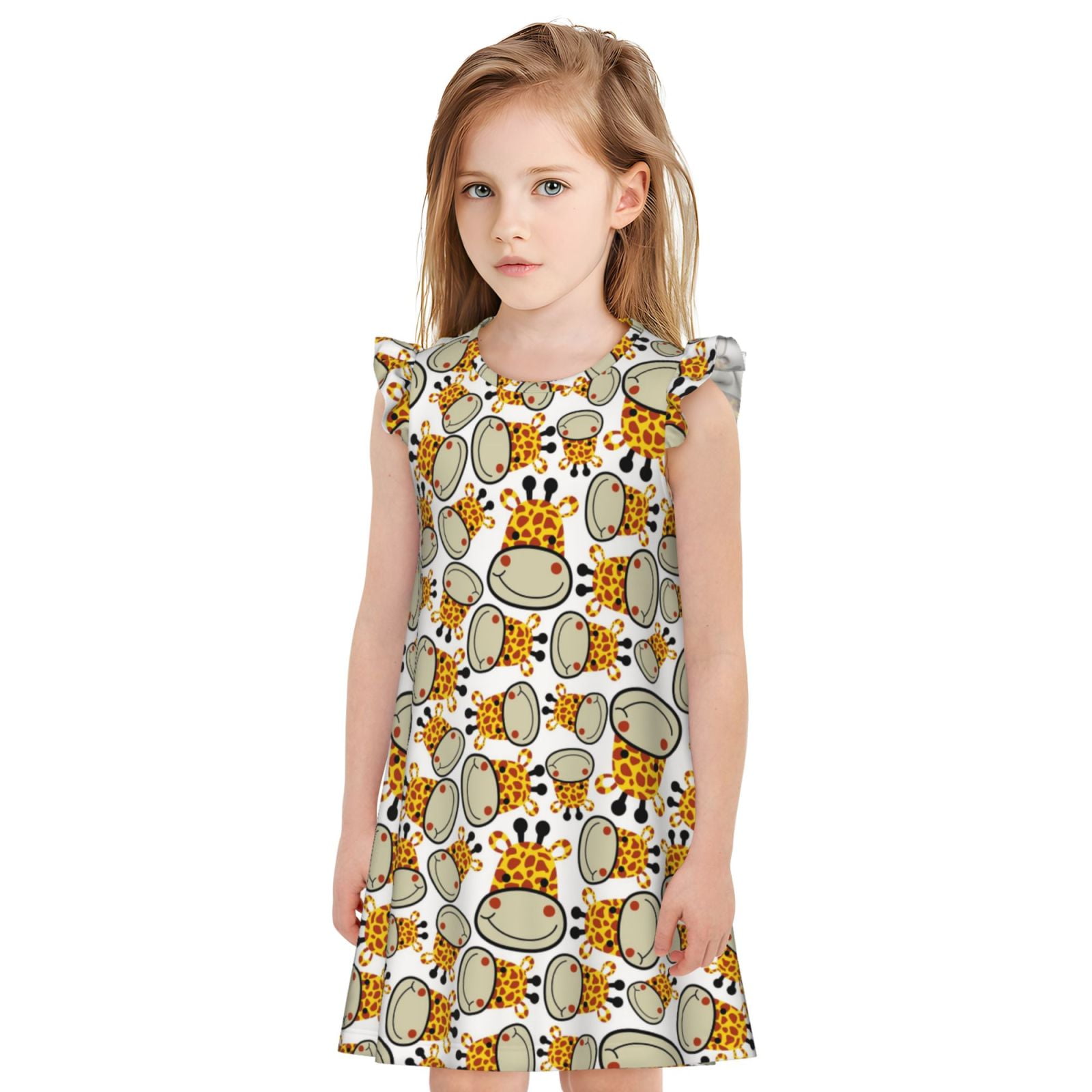 Derioi Giraffes Head for Girls Nightgowns Night Dress Sleepwear Pajamas ...