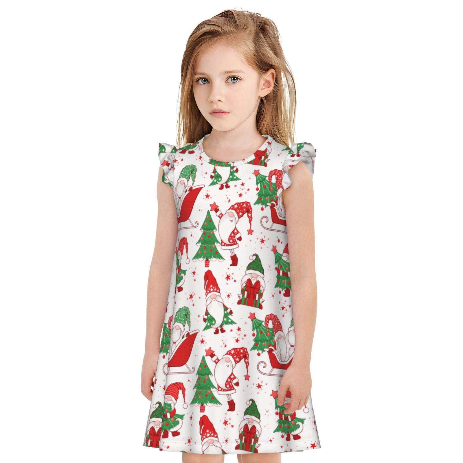Derioi Gnomes Merry Christmas for Girls Nightgowns Night Dress ...